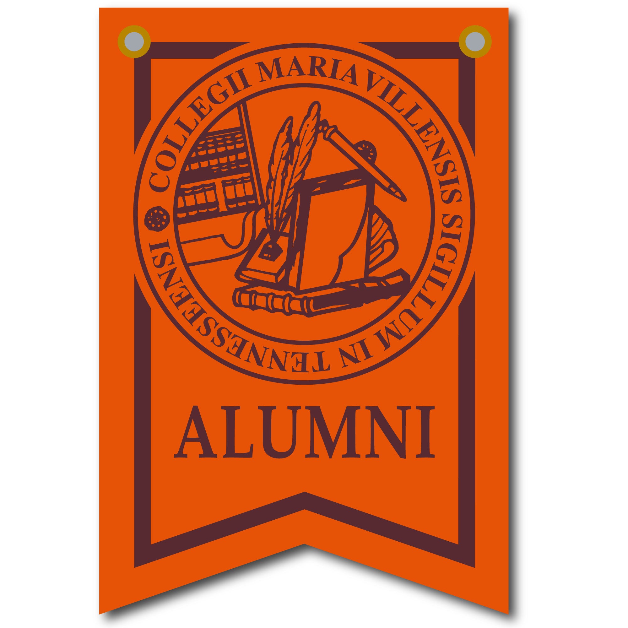 12 X 18 Dovetail Seal Banner | Orange – Maryville College Campus Store